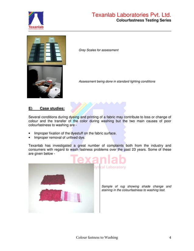 Colrfastness to washing | PDF