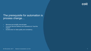 Network Automation at Colt | PPT