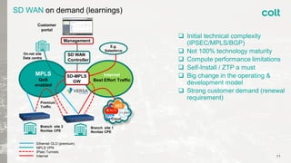 Colt SD-WAN experience learnings and future plans | PDF
