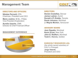 Colt Resources | PDF