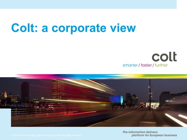Colt Presentation 2010 | PPT