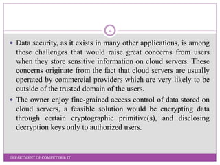 Achieving Secure And Scalable Cloud computing | PPT