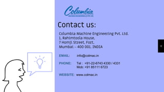 Columbia concrete roof tile machinery | PPTX