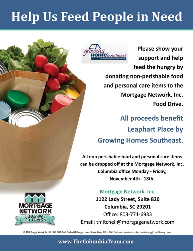 Columbia food drive flyer | PDF