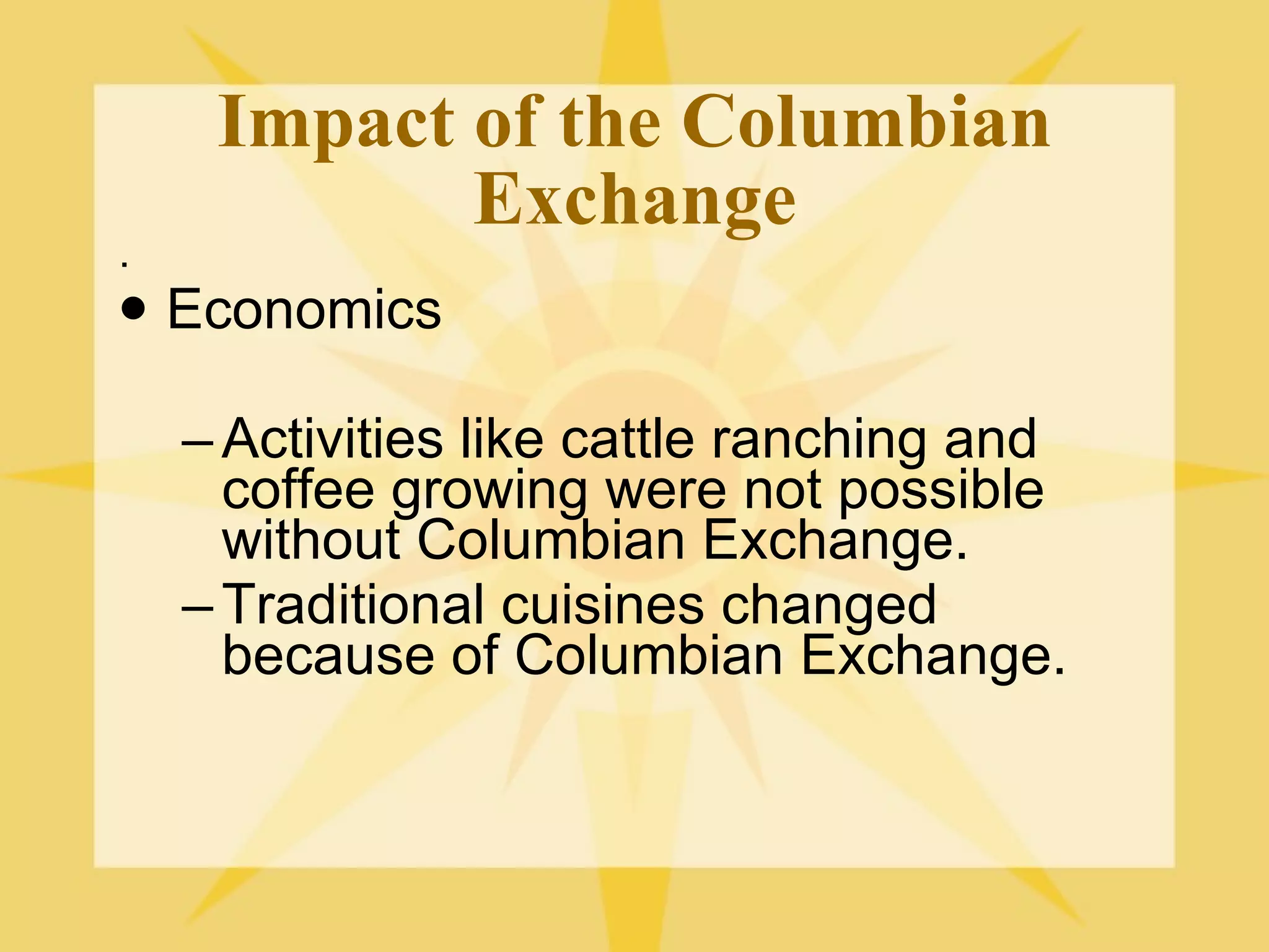 Columbian Exchange | PPT