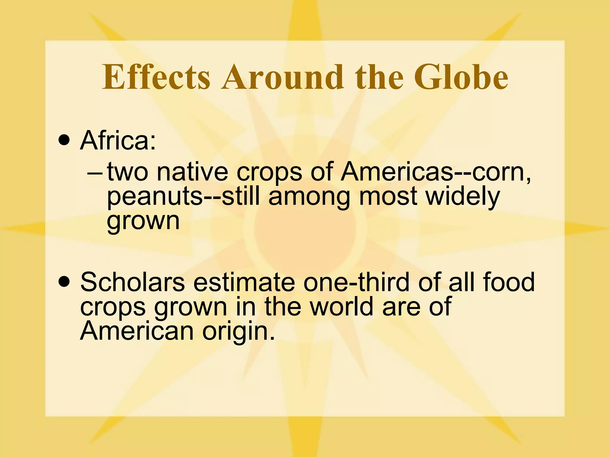 Columbian Exchange | PPT