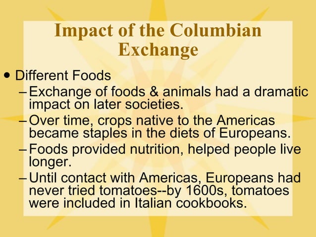 Columbian Exchange | PPT
