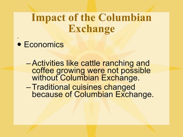 Columbian Exchange | PPT