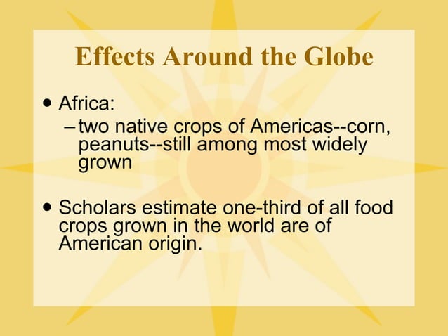 Columbian Exchange | PPT
