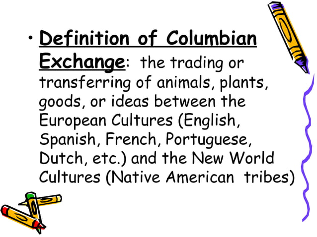 Columbian exchange | PPT