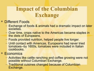 Columbian exchange | PPT