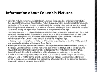 Columbia Pictures | PPTX