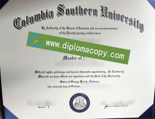 Columbia Southern University diploma | PPT