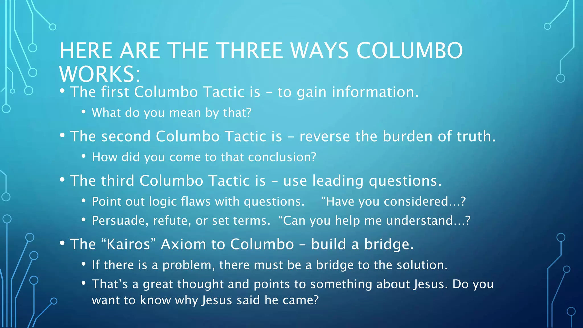 Columbo's Final Thoughts | PPTX