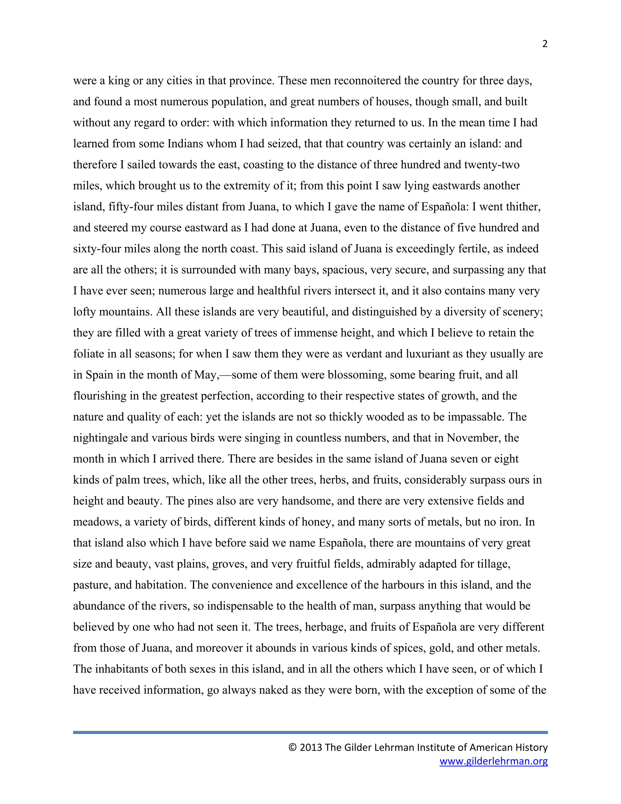 Columbus Letter Complete from the 14th century | PDF