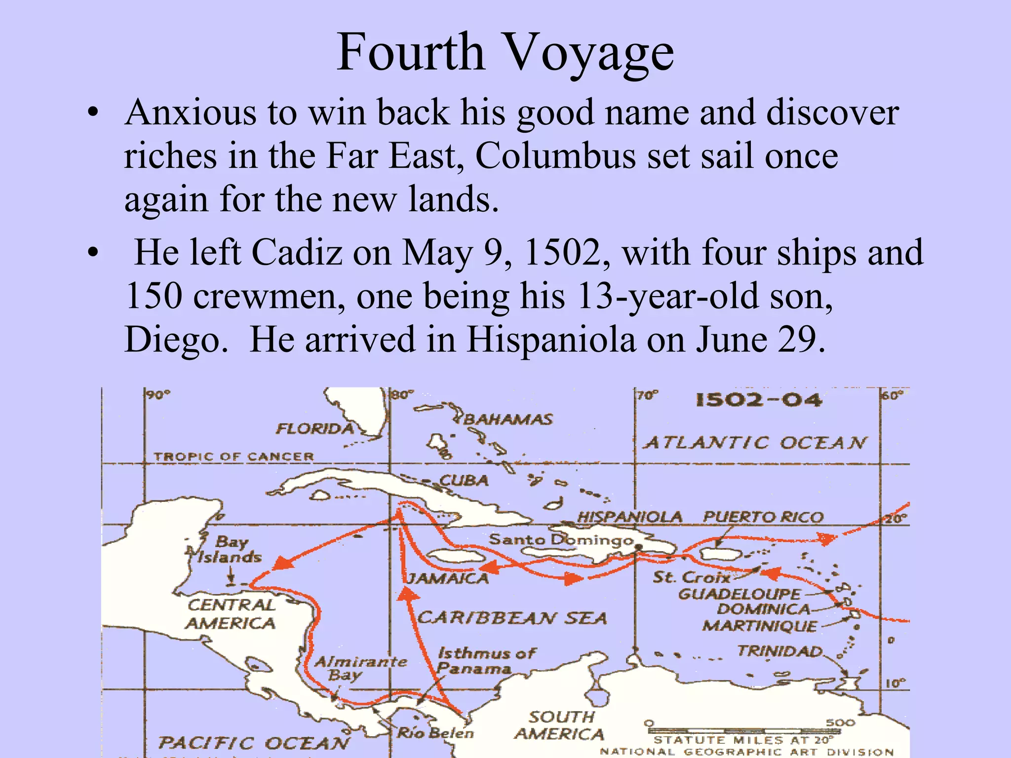 Columbus' voyages | PPT