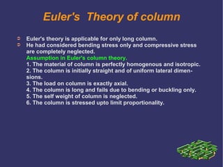 vilas Nikam- Mechanics of structure-Column | PPT