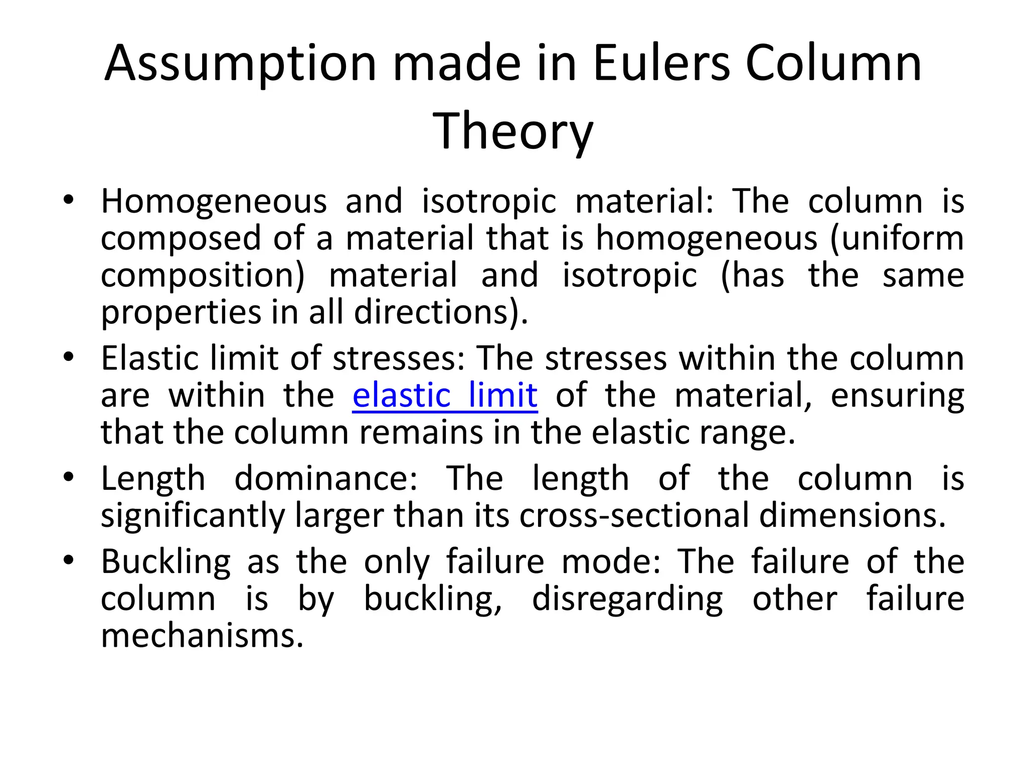 A structural member carrying an axial compression load is called column ...