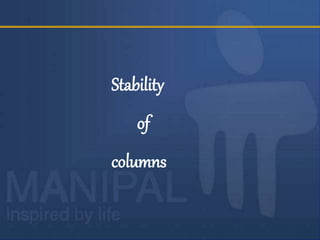 Types of Column loading conditions and Design.ppt