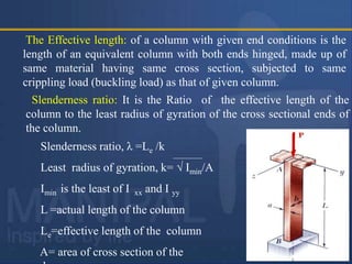 Types of Column loading conditions and Design.ppt