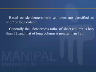 Types of Column loading conditions and Design.ppt