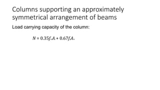 Column uniaxial axial loaded column design | PPTX