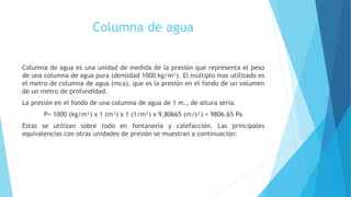 Columna de agua | PPTX