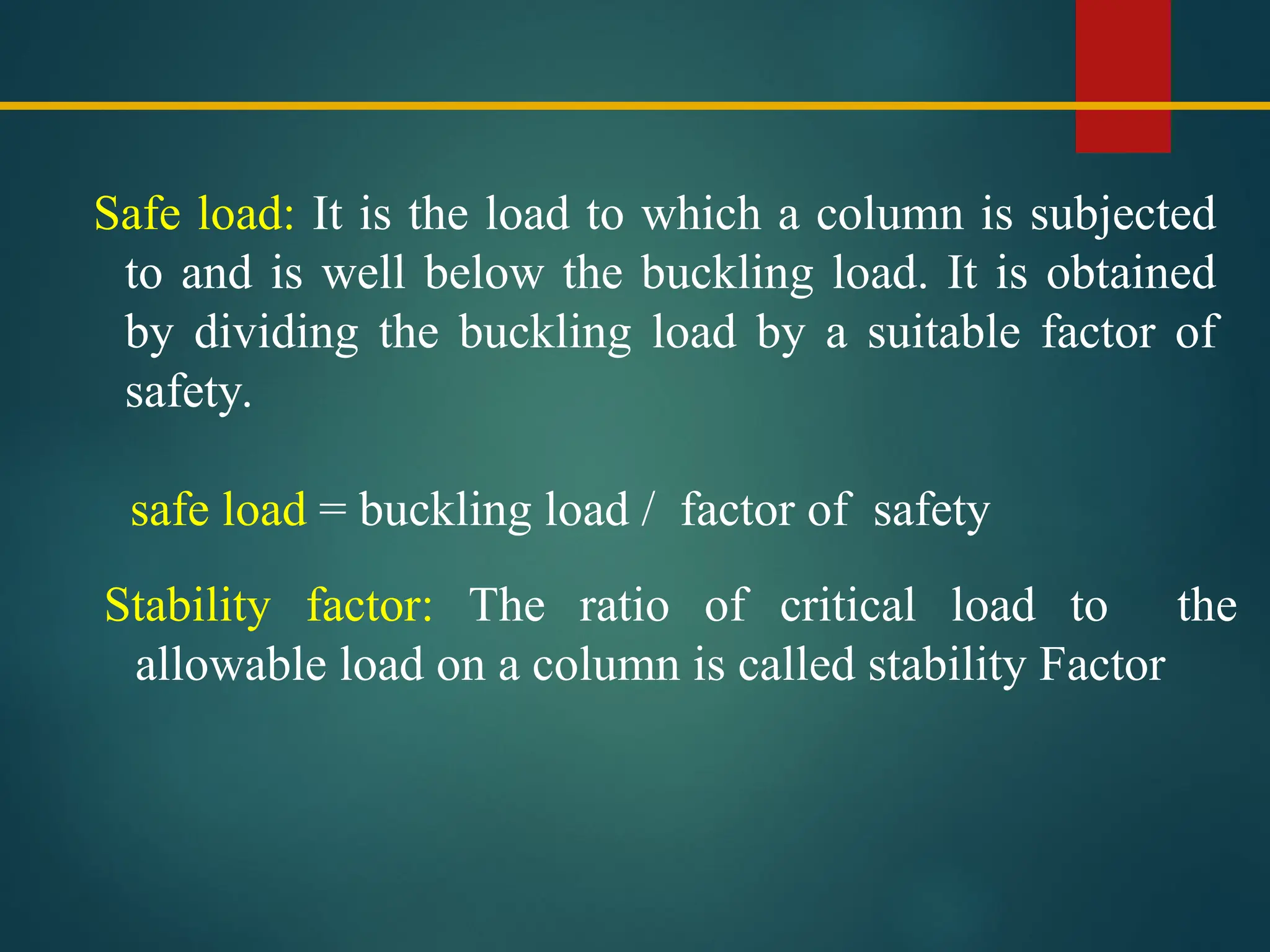 Column and Strut.ppt/ A complete guide on coloumn bending/failure | PPT