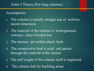 Column and Strut.ppt/ A complete guide on coloumn bending/failure | PPT