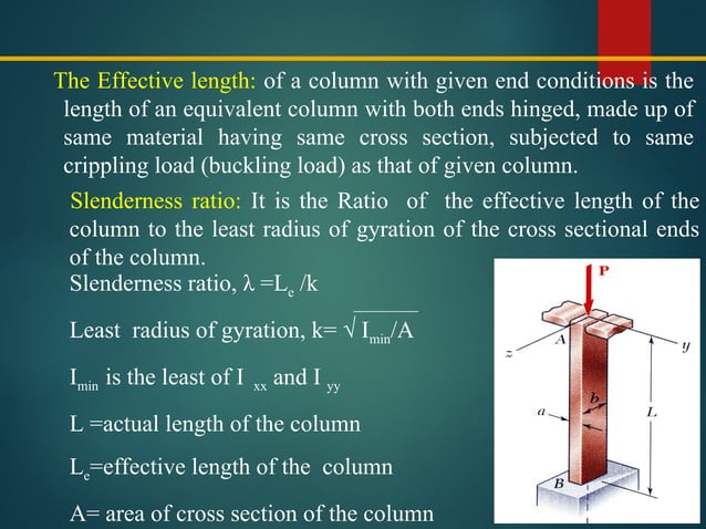 Column and Strut.ppt/ A complete guide on coloumn bending/failure | PPT