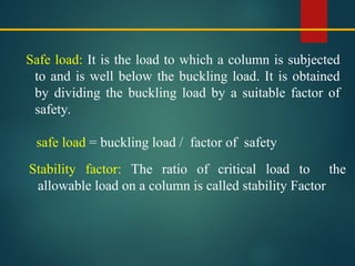 Column and Strut.ppt/ A complete guide on coloumn bending/failure | PPT