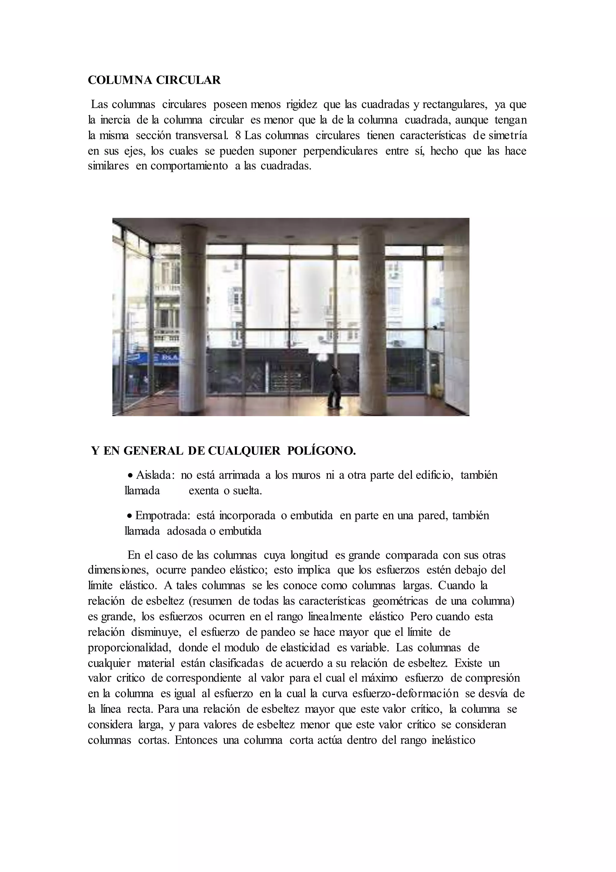 Columnas DEFINICION Y TIPOS | DOCX