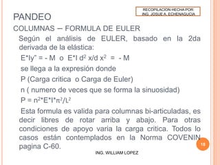 Columnas esbeltas euler parte 1 | PPSX
