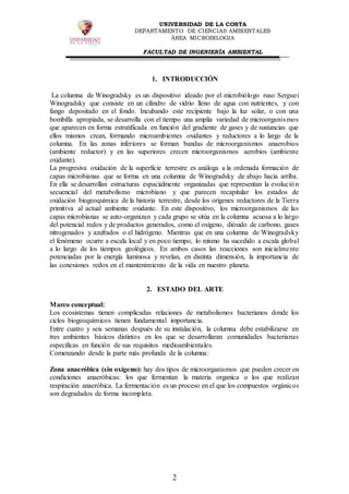 Columna winogradsky | DOCX