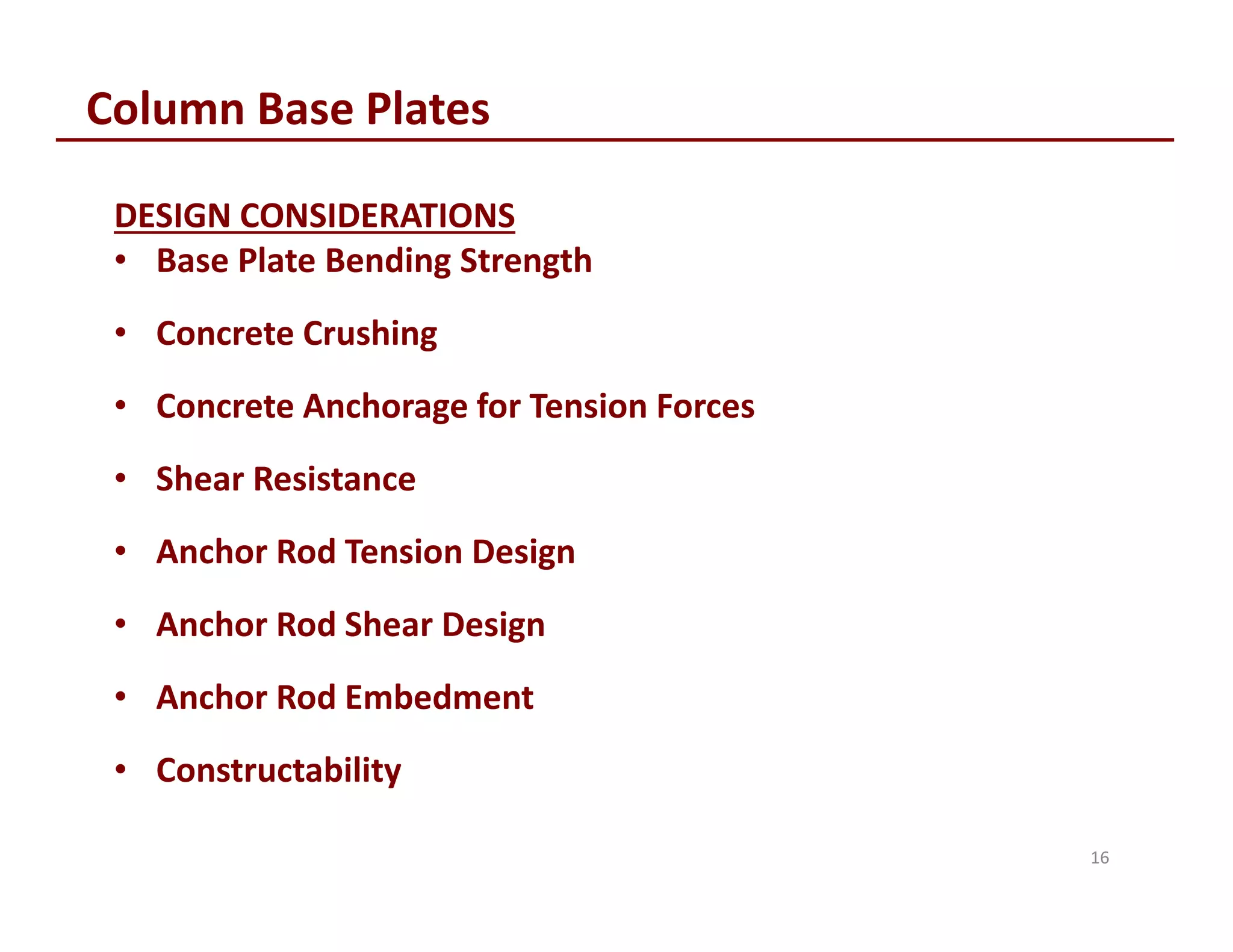 Column base plates_prof_thomas_murray | PDF