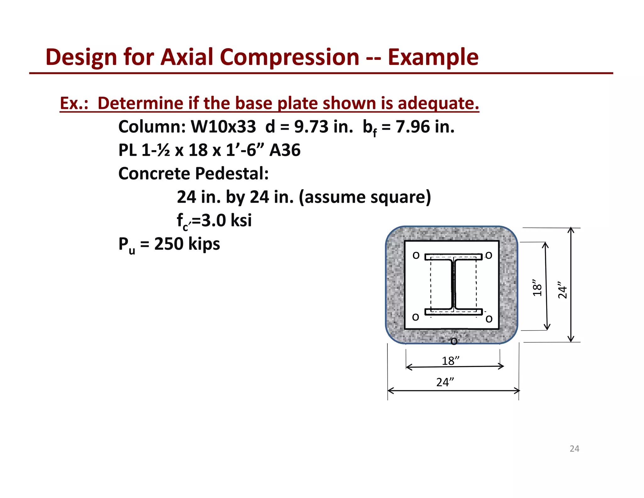 Column base plates_prof_thomas_murray | PDF