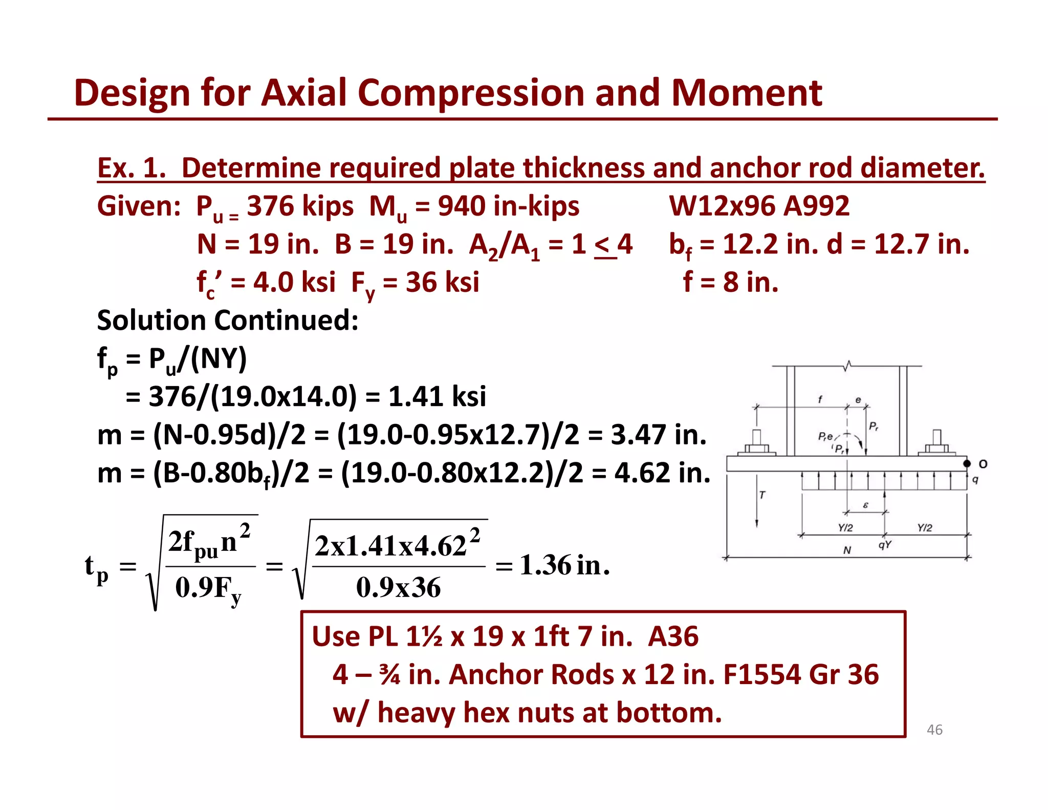 Column base plates_prof_thomas_murray | PDF