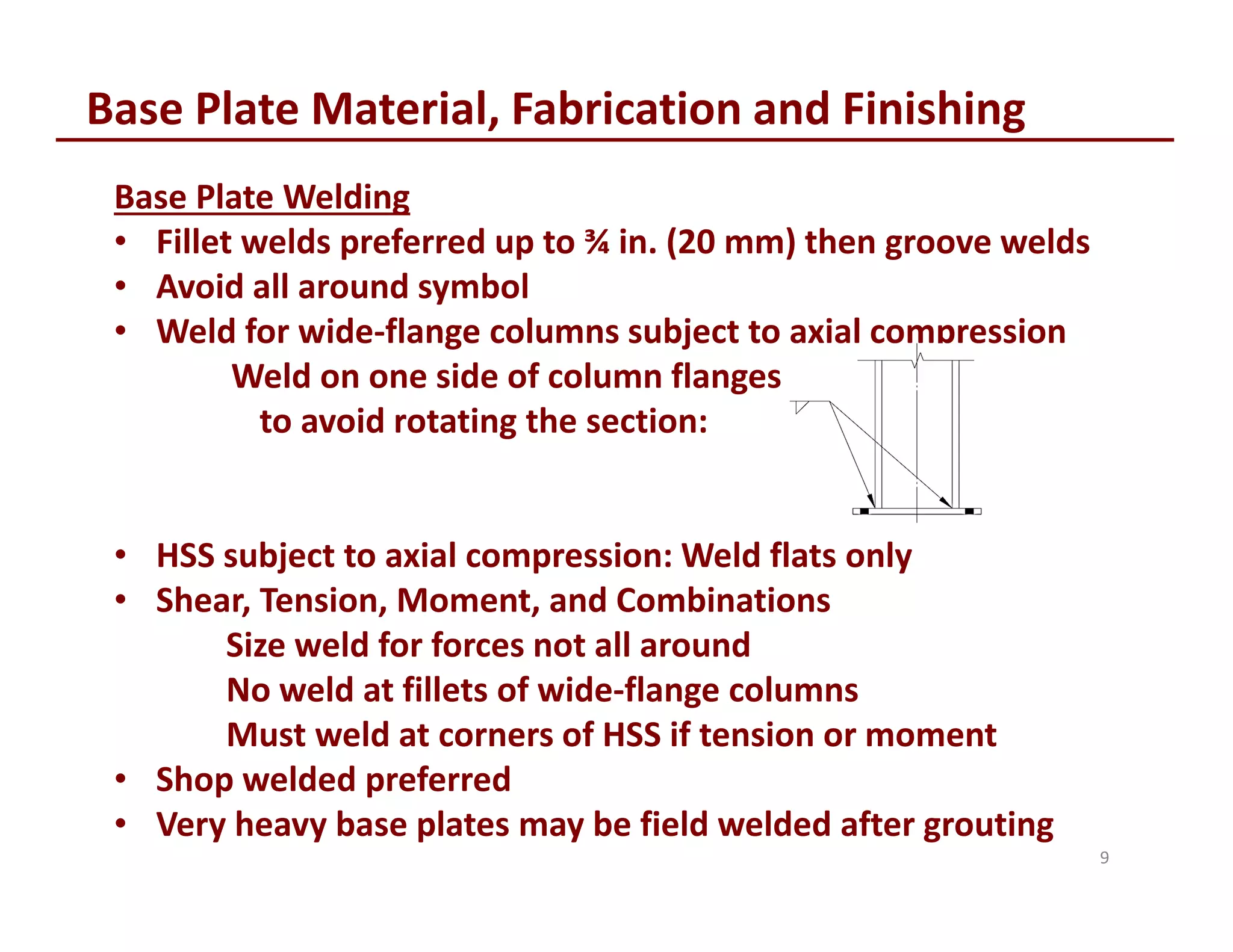 Column base plates_prof_thomas_murray | PDF
