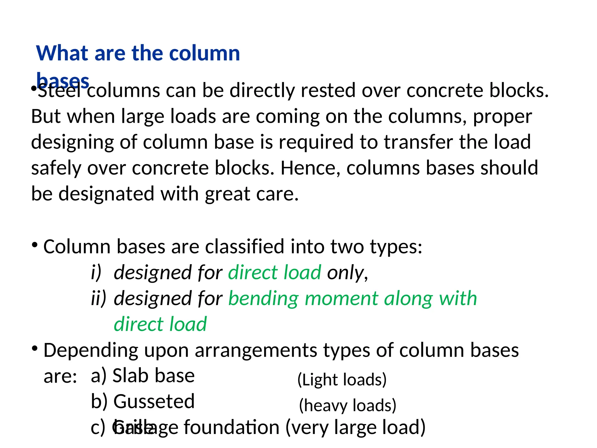 Column bases design of steel structures.pptx