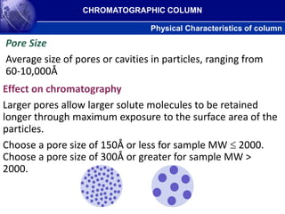 Chromatographic Column chemistry | PPTX