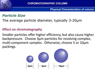 Chromatographic Column chemistry | PPTX