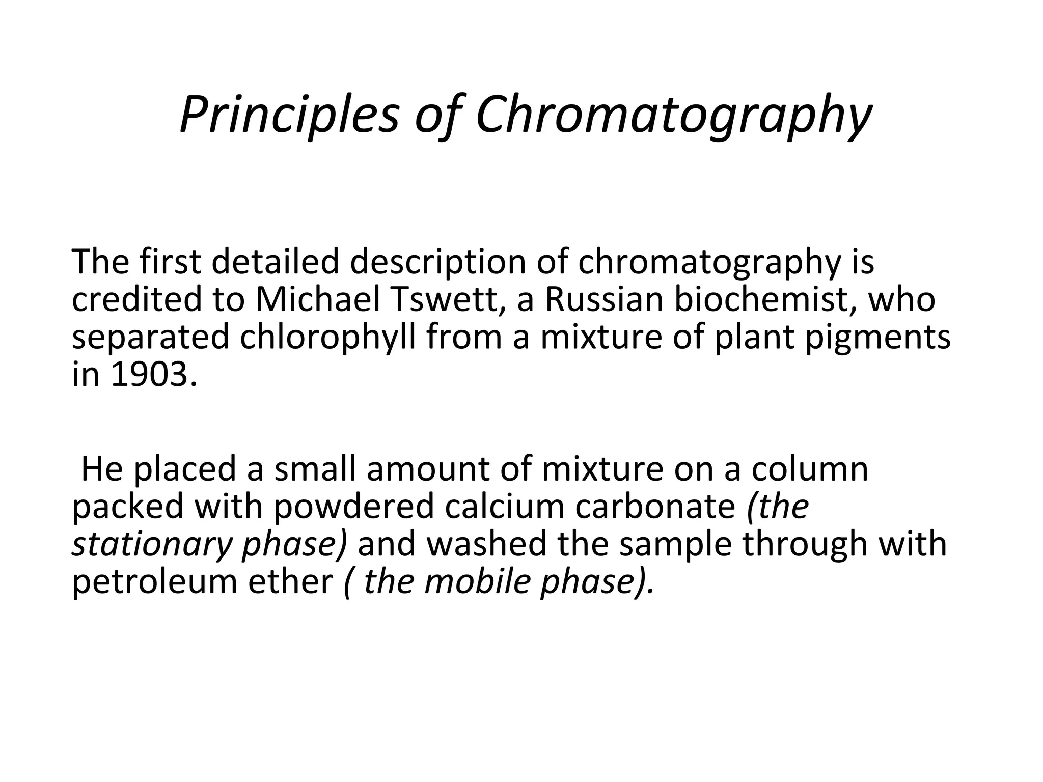 Chromatography | PPT