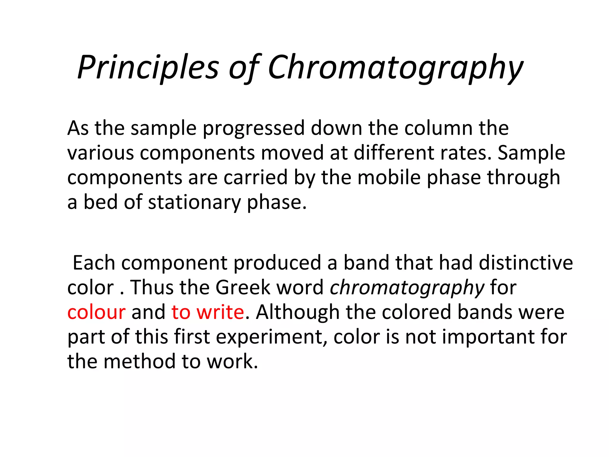 Chromatography | PPT