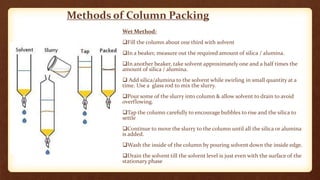 Silica Gel | Aluminium Oxide Column chroamtography | PPTX