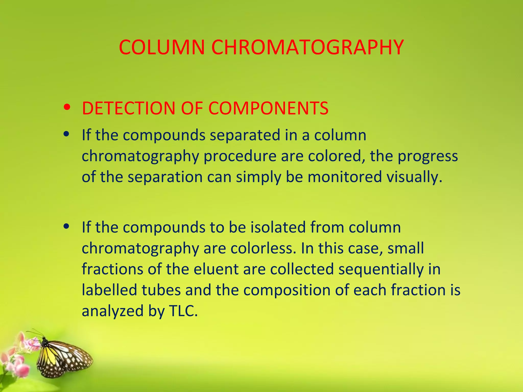 Column Chromatography ppt | PPT