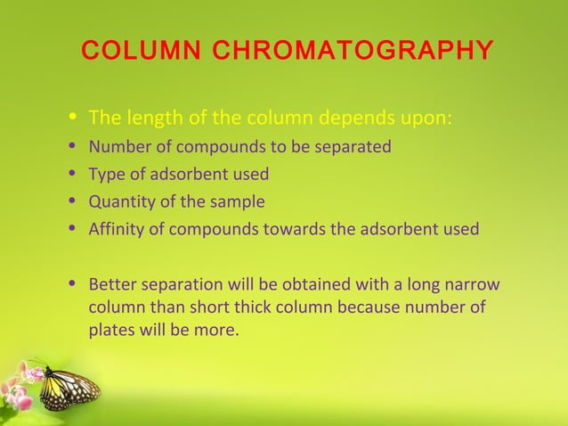 Column Chromatography ppt | PPT