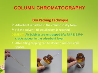 Column Chromatography ppt | PPT