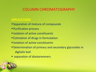 Column Chromatography ppt | PPT