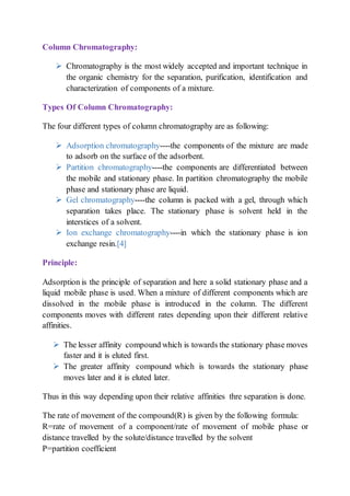 Column chromatography | PDF