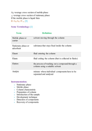 Column chromatography | DOCX